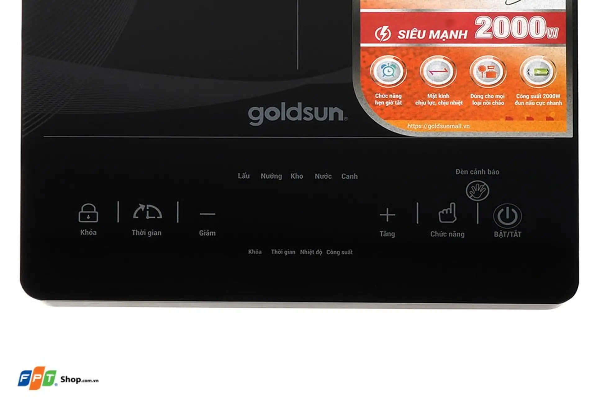 Bếp hồng ngoại Goldsun GIF3511-D | Giá rẻ, giao siêu tốc